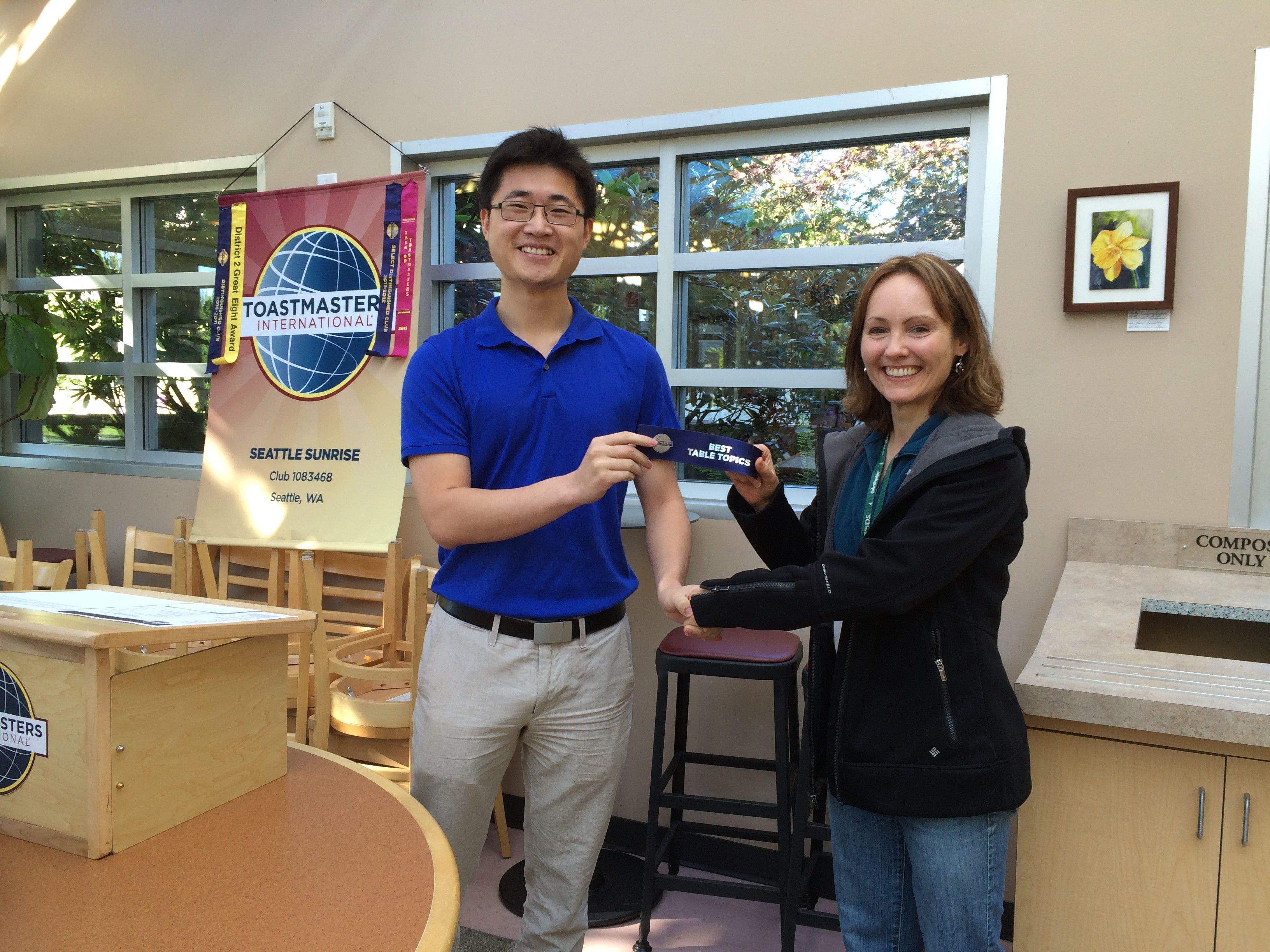 Porscha-McRobbie-Shen-Yang-Best-Evaluator - Seattle Sunrise Toastmasters